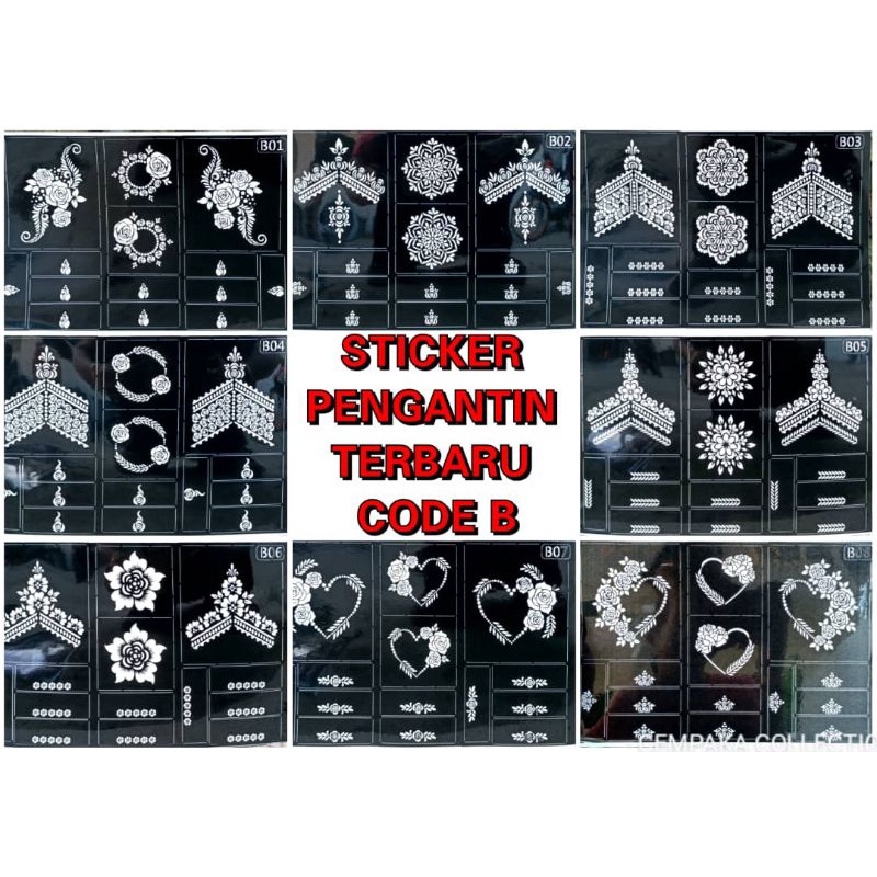 New Design Stiker Inai Siap Jari | Shopee Malaysia