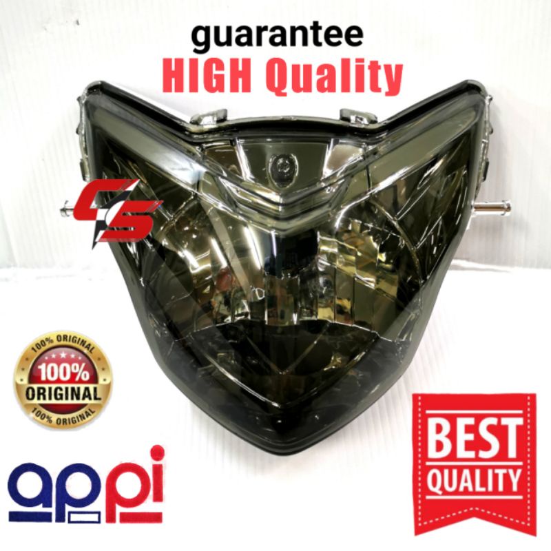 Yamaha LC135 V1 V2 V3 V4 V5 V6 V7 Head Lamp Lampu Depan VISS APPI (Smoke & clear) CSMOTOR ...