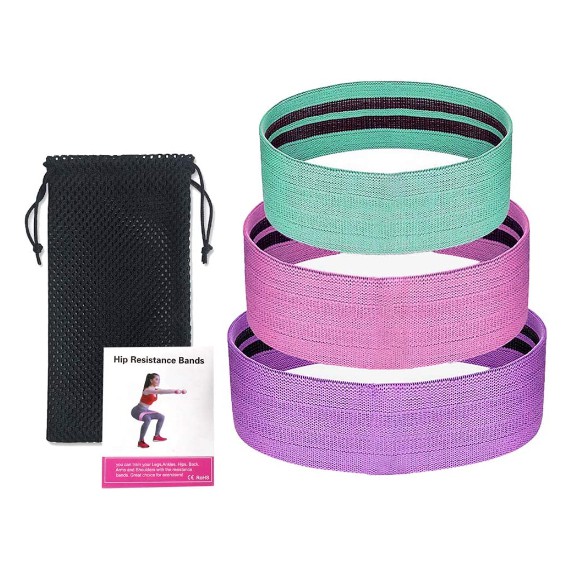 3 Pcs Set Resistant Loop Band Resistance Circle Elastic Stretch ...