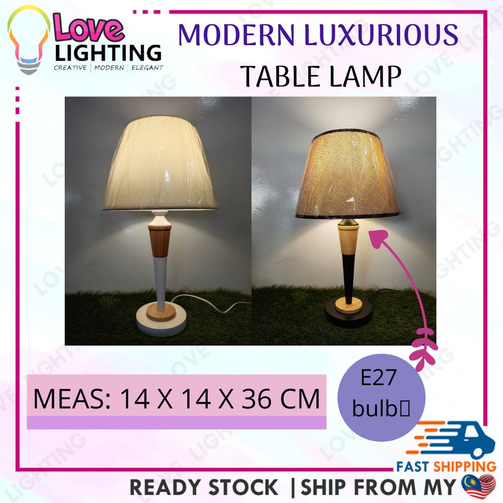 💕NEW IMPROVEMENT !!LUXURIOUS MODERN TABLE LAMP !!LAMPU TIDO/LAMPU MEJA ...