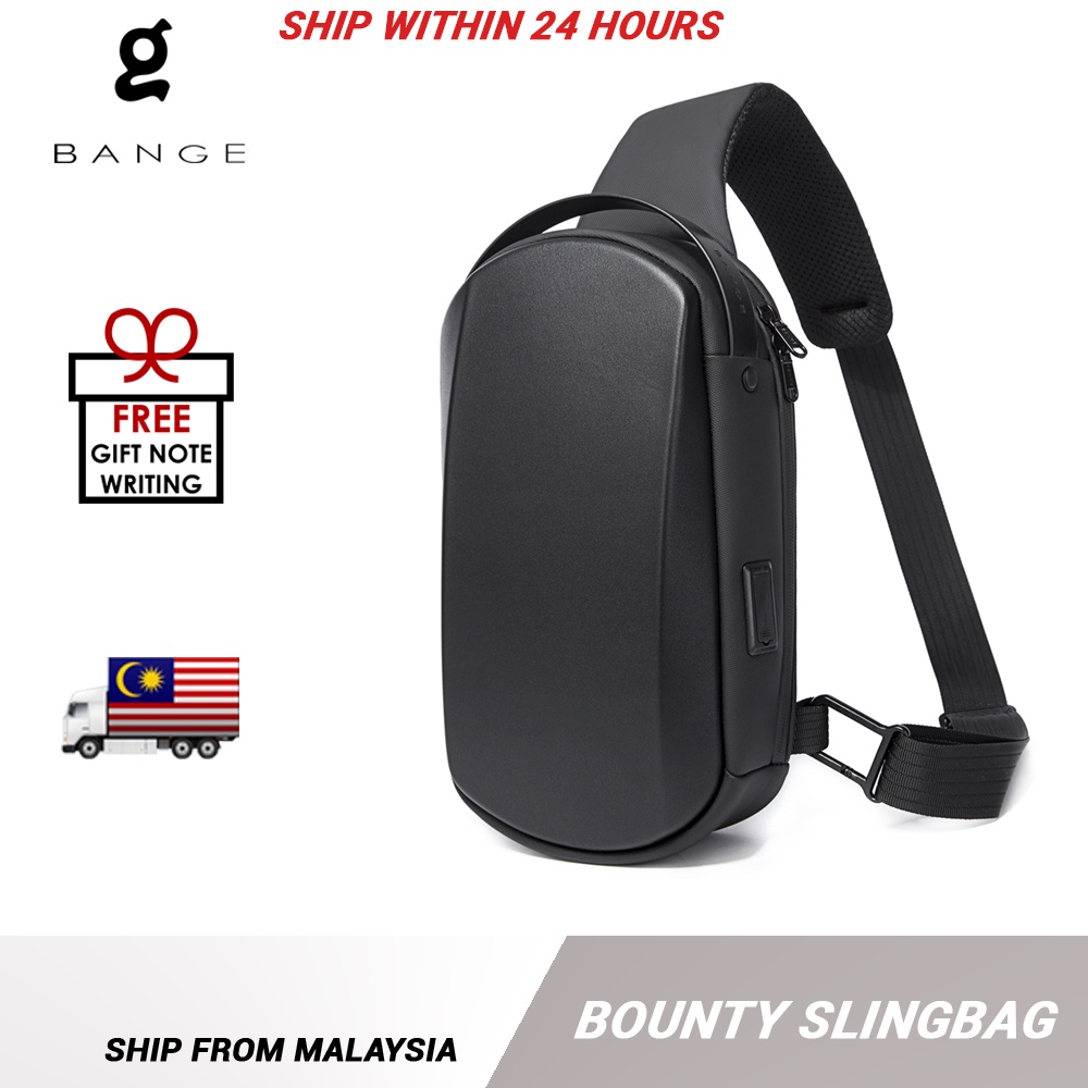 BANGE Bounty Sling Bag for Men Multi Compartment Water-Resistant ...