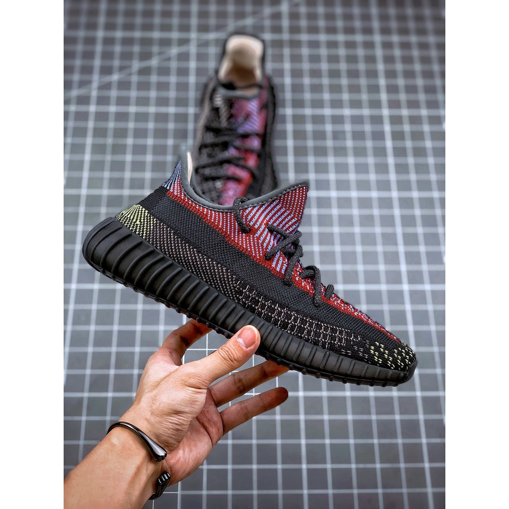 Original Yeezy Boost 350v2 350 V2 "yecheil refective" black and red ...