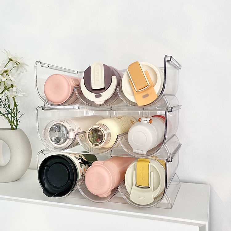 Water Cup Storage Rack Multi-layer Storage Rack Transparent Table Top ...