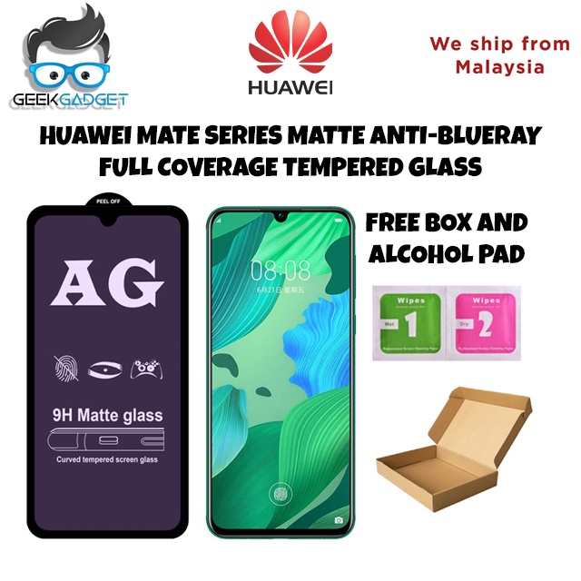 Huawei P40/P30/P20Pro/P20/Mate30/Mate20 Anti Blue Light Matte Full Coverage Glass | Shopee Malaysia