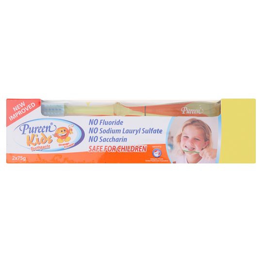 Pureen Kids Orange Flavour Toothpaste 2 x 75g | Shopee Malaysia