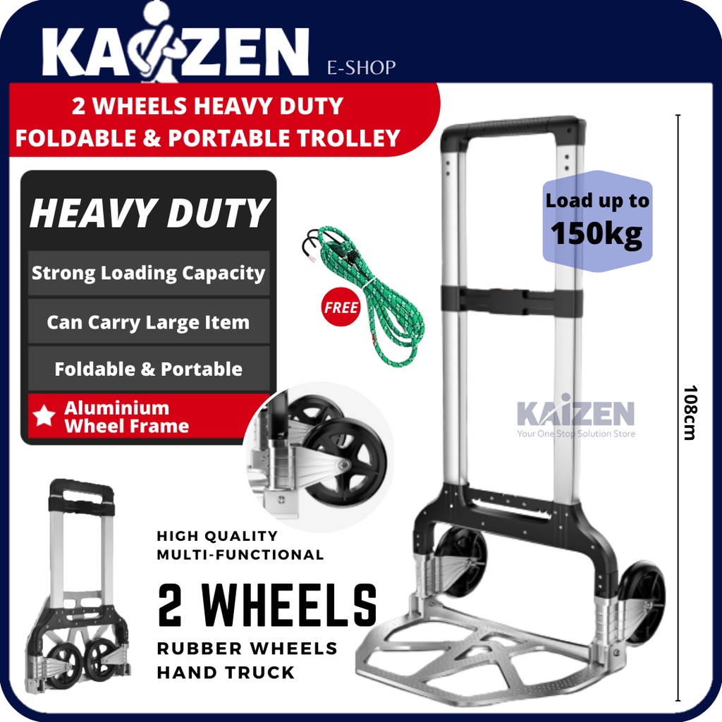 Multi Functional 2 Wheels Heavy Duty Foldable Portable Extendable ...