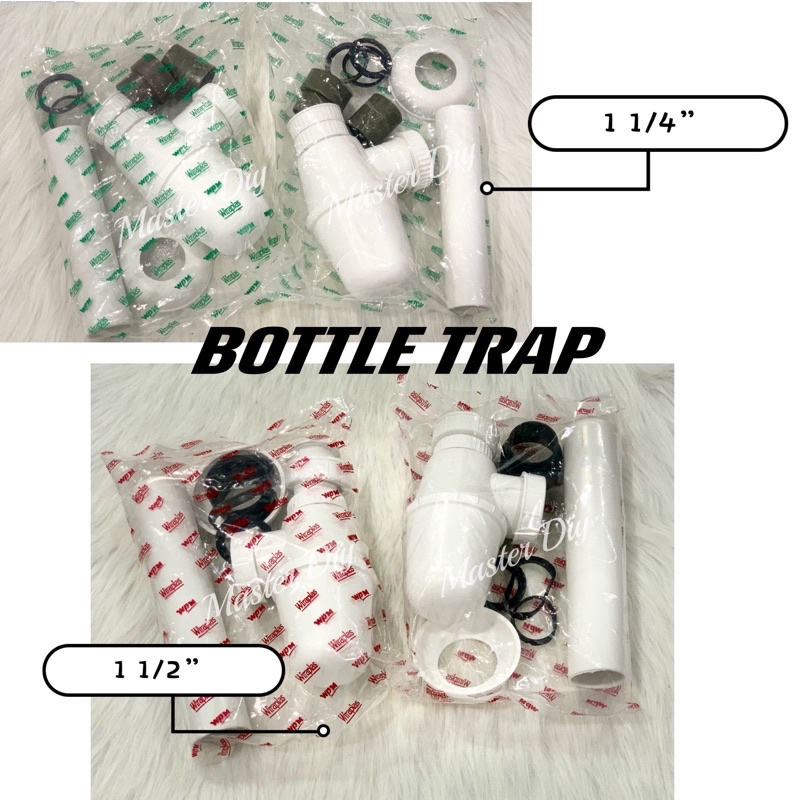 ‼️READY STOCK‼️PVC BOTTLE TRAP FOR WASH BASIN KITCHEN SINK FAUCET (1 1/ ...