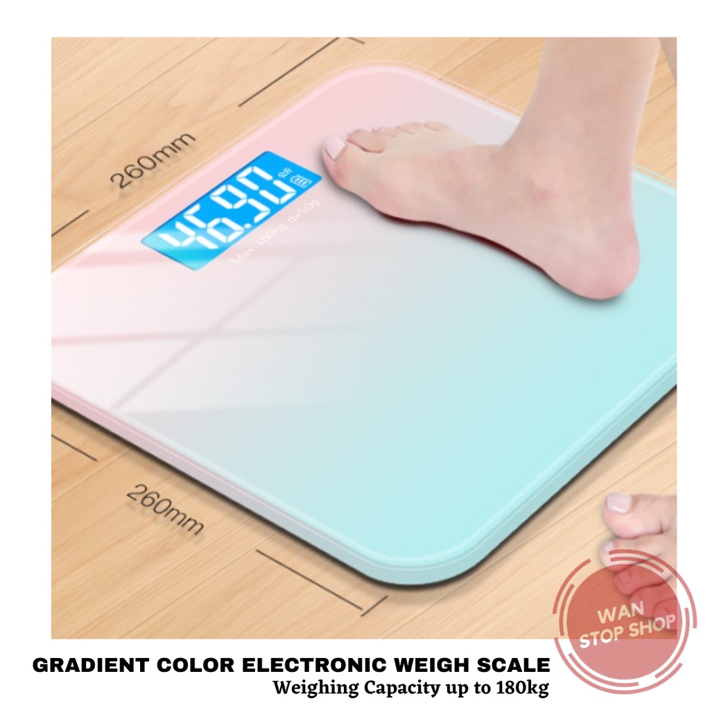 Gradient Digital Body Weight Scale Tempered Glass Electronic Scales ...