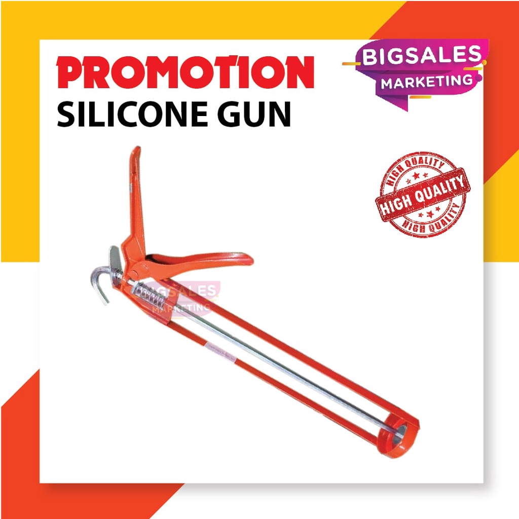 BIGSALES Silicone Sealant Caulking Gun For Pressing Inject Silicone ...