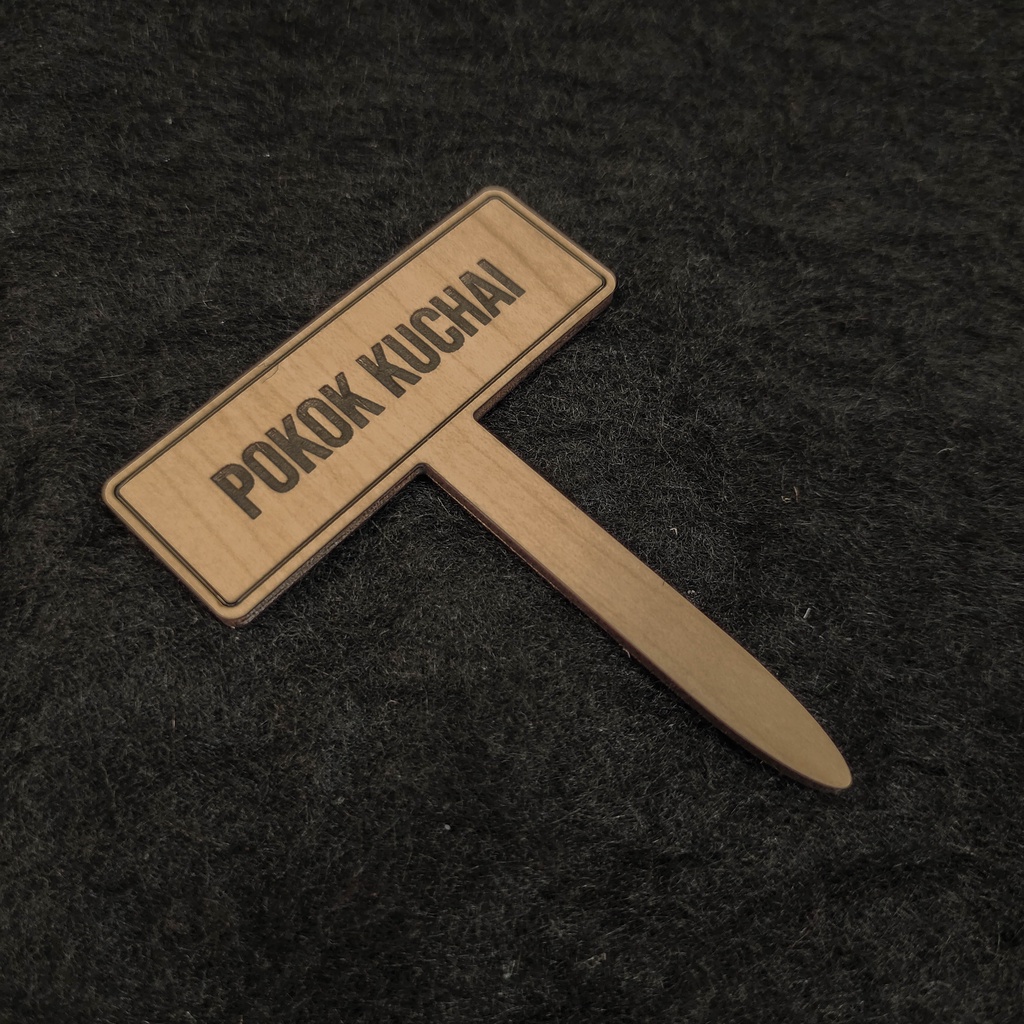 Label Pokok Kayu /Plant Tag/Plant Label/Penanda Pokok/Plant Tag / Plant ...