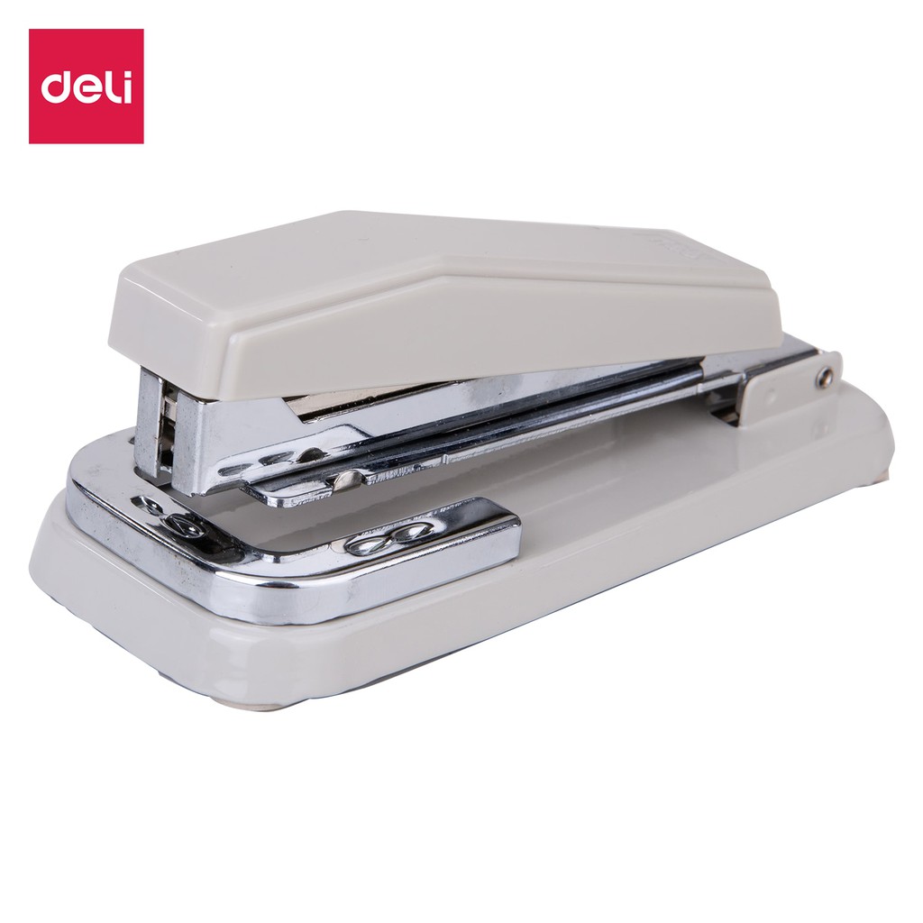 Deli Stapler Half Strip Stapler Rotary Grip Metal Base Rotatable Anvil ...