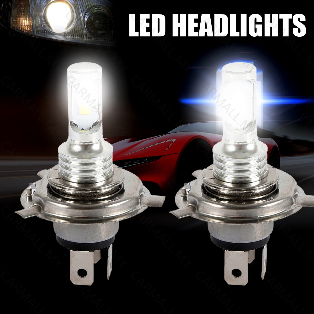 2pcs LED Bulb H4 Headlamp Kit Led Bulbs Car Cob Super Xenon White 472 ...
