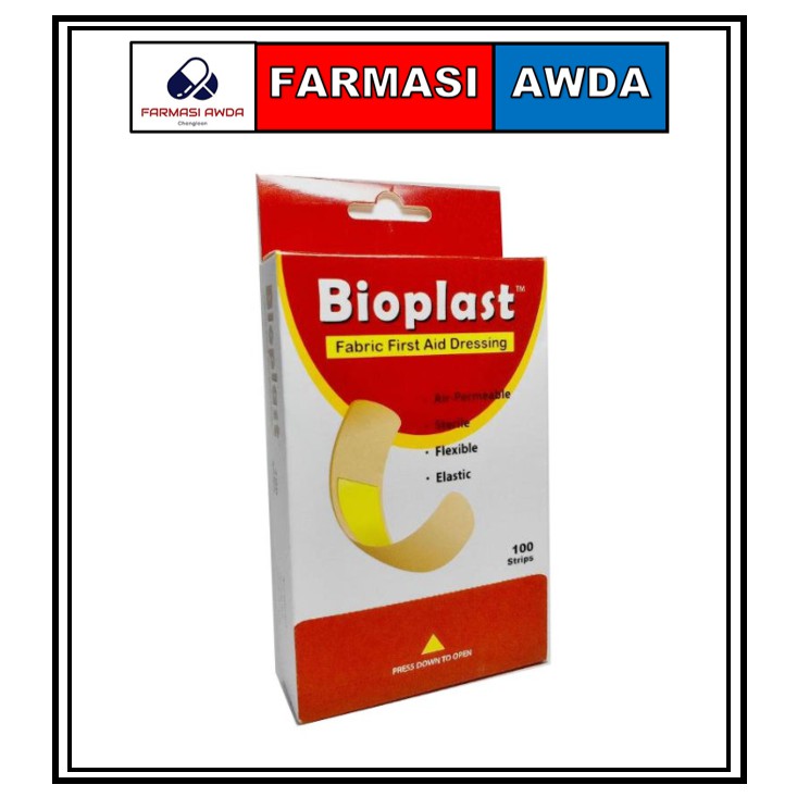 BIOPLAST Fabric First Aid Dressing Plaster (1 Box/100's) | Shopee Malaysia