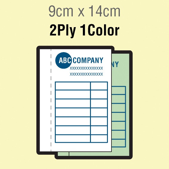 9cm x 14cm NCR Bill Book Custom Printing Receipt Invoice Payment ...