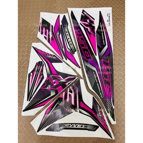 Yamaha Y15 Y15zr Body Cover Stripe Sticker Exciter Thai rainbow ...