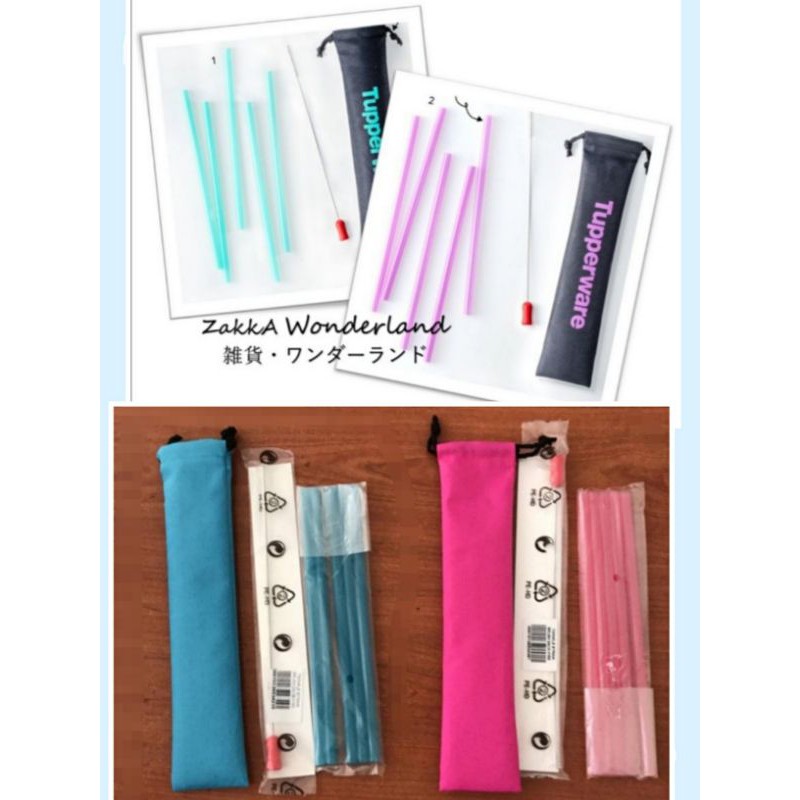 (Tupperware) Go Eco Straw & Brush Set With Pouch | Shopee Malaysia