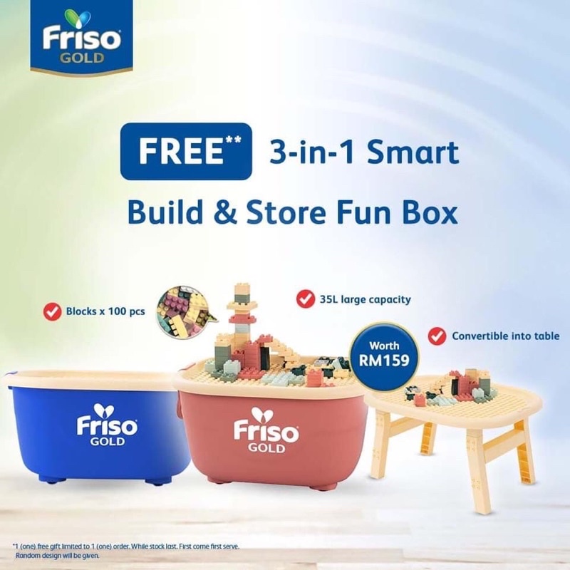 🔥Ready Stock🔥Friso 3in1 Smart Build & Store Fun Box #frisobox # ...