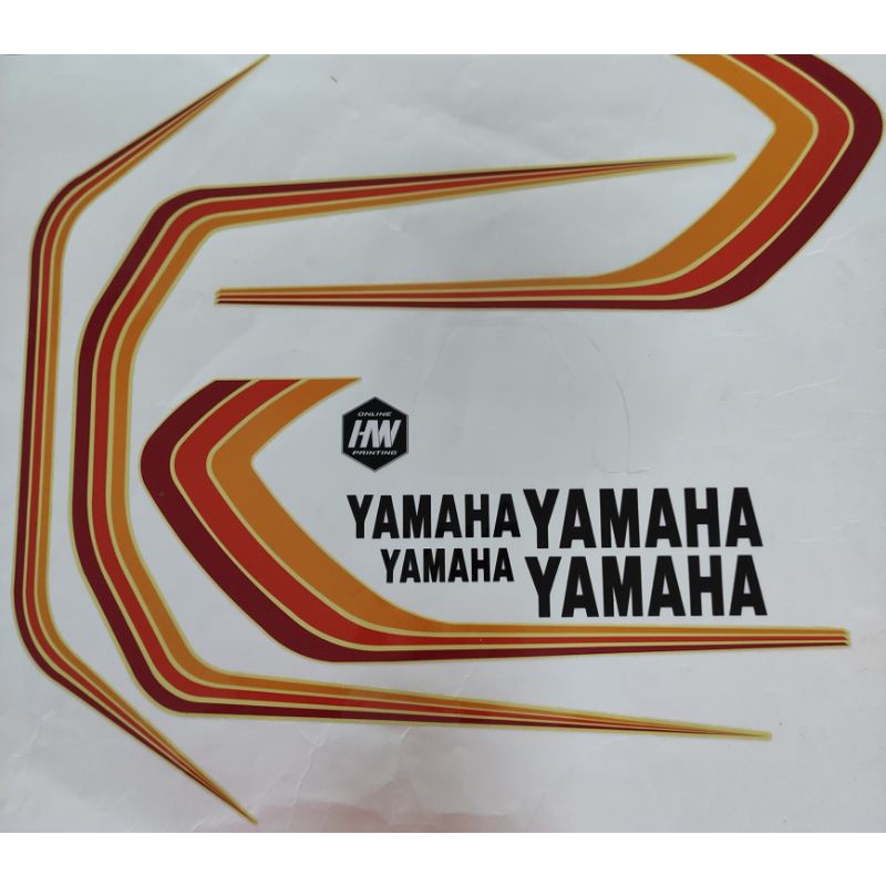 YAMAHA RXS Body Stickers / Stripe Motor Yamaha Rxs Full Set Sticker ...
