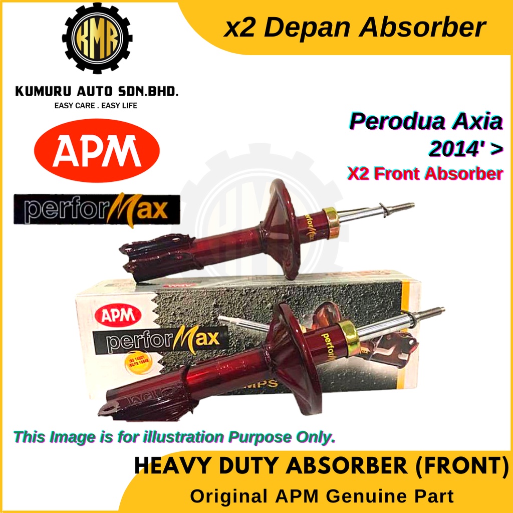 (2@pcs) APM Performax Heavy Duty Front Absorber Perodua Axia - PSB2223M ...