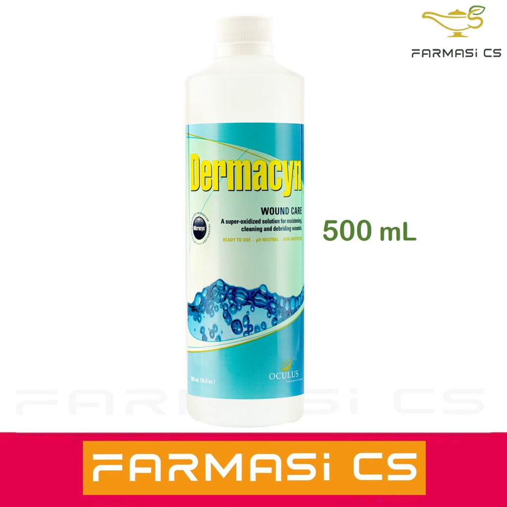 Dermacyn Wound Care Solution 500mL EXP:07/2027 [ dressing, ubat luka ...