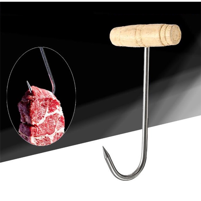 [Ready Stock] Stainless Steel J Hook Boning Meat Roast Duck Stove BBQ ...
