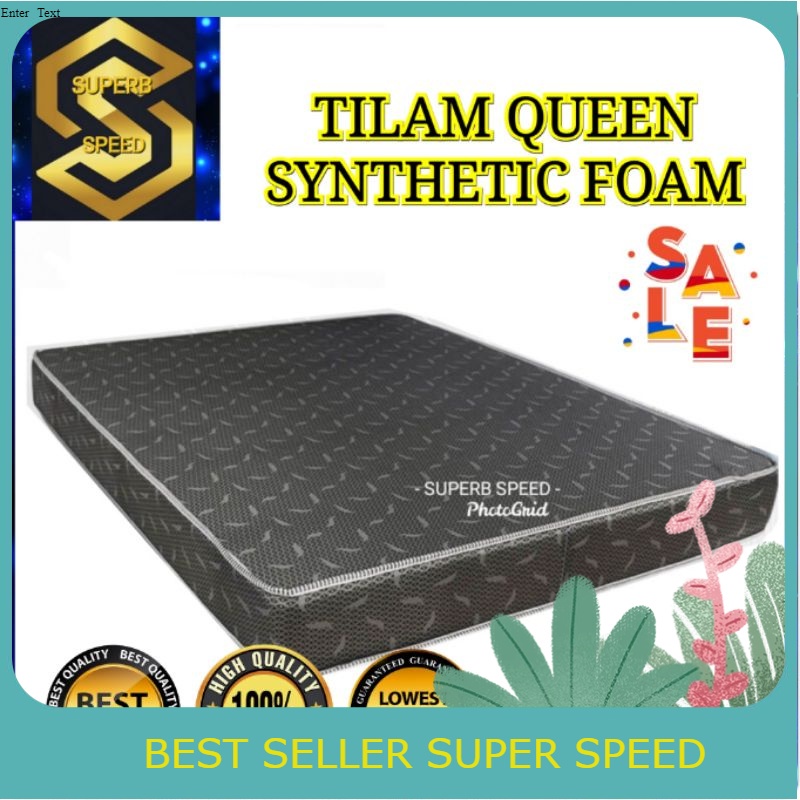 FREE BANTAL Tilam Queen Synthetic Foam 6 & 8 inch Queen Mattress High ...