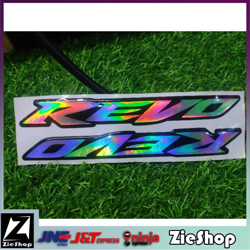 Emblem Logo Revo Laser Chrome Sticker Laser Chrome Sticker Revo Rainbow ...