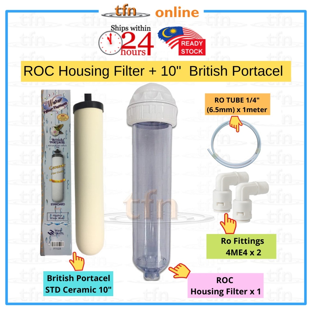 TFN Housing Filter ROC2000 Water Filter Ceramic Candle Water Filter, RO ...