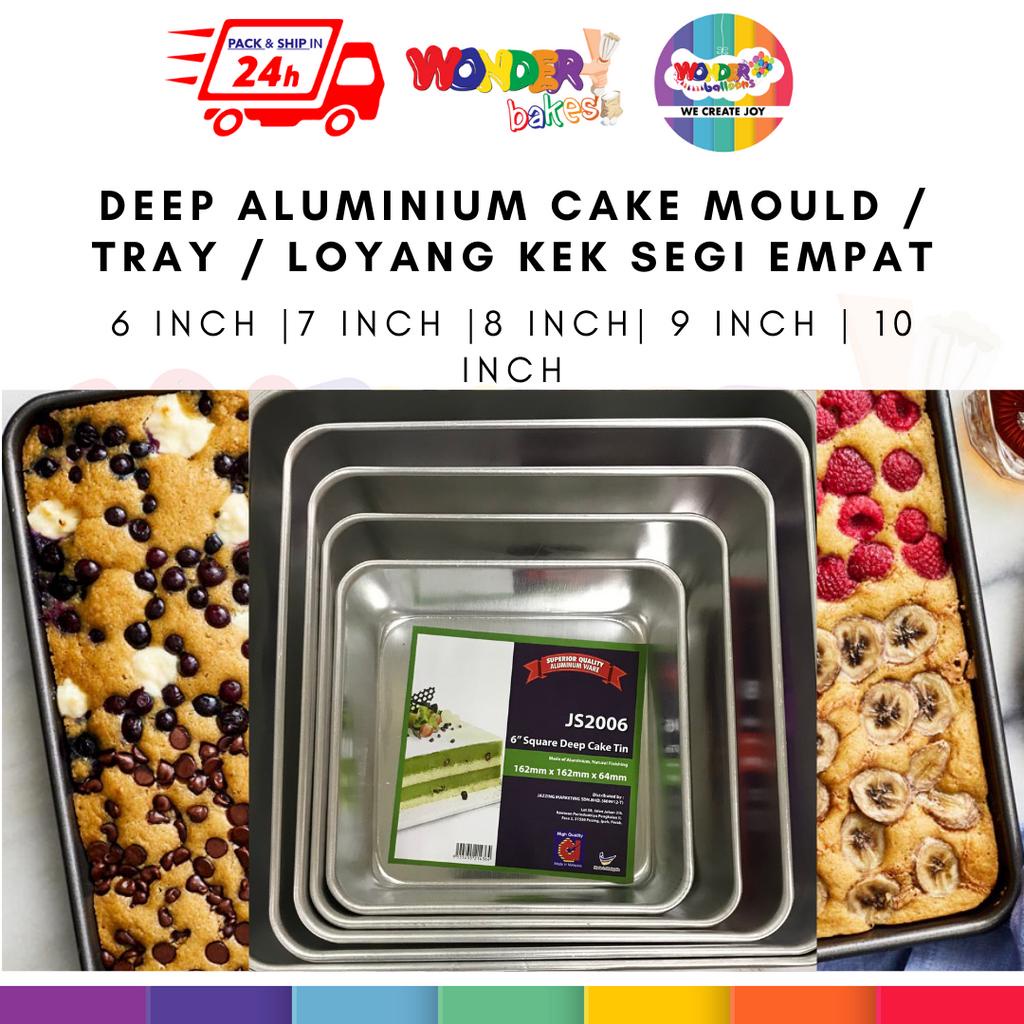 DEEP ALUMINIUM CAKE MOULD / TRAY / LOYANG KEK SEGI EMPAT | Shopee Malaysia