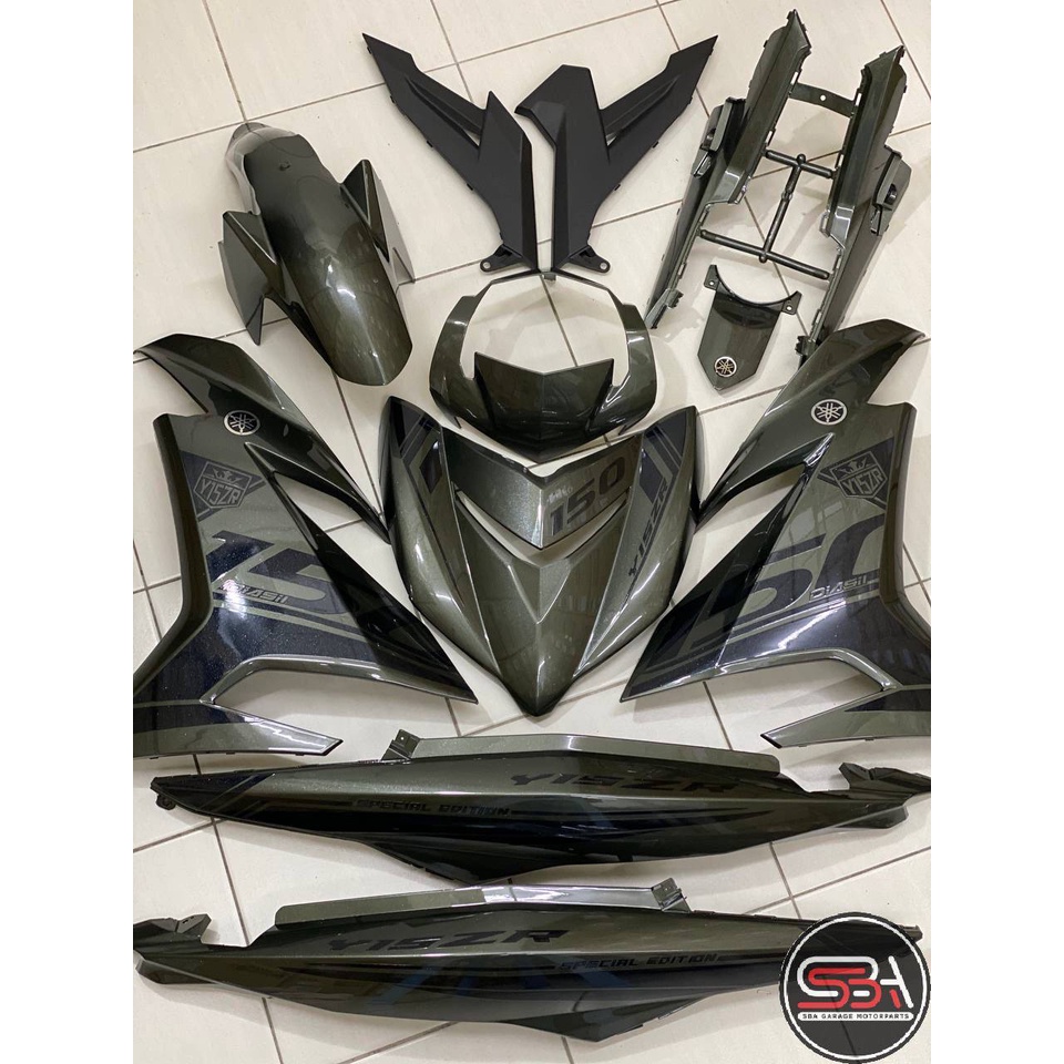 COVER SET Y15ZR V1 V2 ARMY GREEN DNLGM1 2022 DESIGN COVERSET BODYSET Y15ZR Y15 YSUKU NEW ...