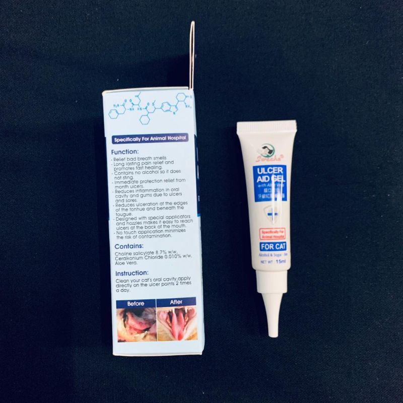 Swache ULCER AID GEL Untuk sakit mulut kucing ,猫口腔，牙龈红肿疗效药15ml | Shopee ...
