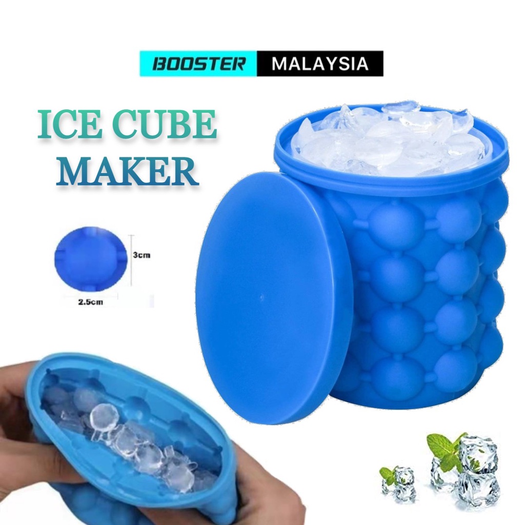 Magic Ice Cube Maker Food Grade Silicone Rubber Molds Tray Frozen ...