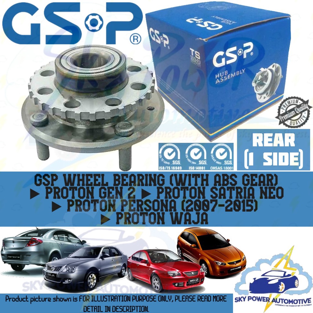 PROTON GEN 2 / PERSONA (2007-2015) / SATRIA NEO / WAJA (WITH ABS GEAR ...