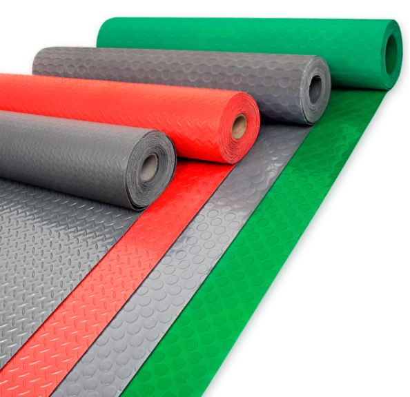 Rubber Floor Mat, (1METER) Anti Slip PVC Rubber Mat, Water Proof, Non ...