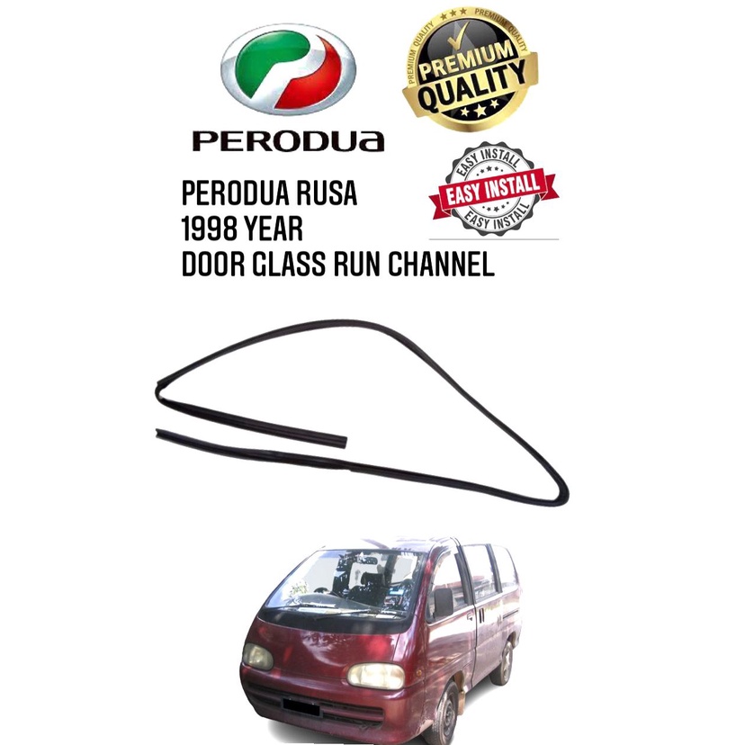 PERODUA RUSA VAN 1998 YEAR DOOR RUBBER GLASS RUN CHANNEL GETAH CERMIN ...