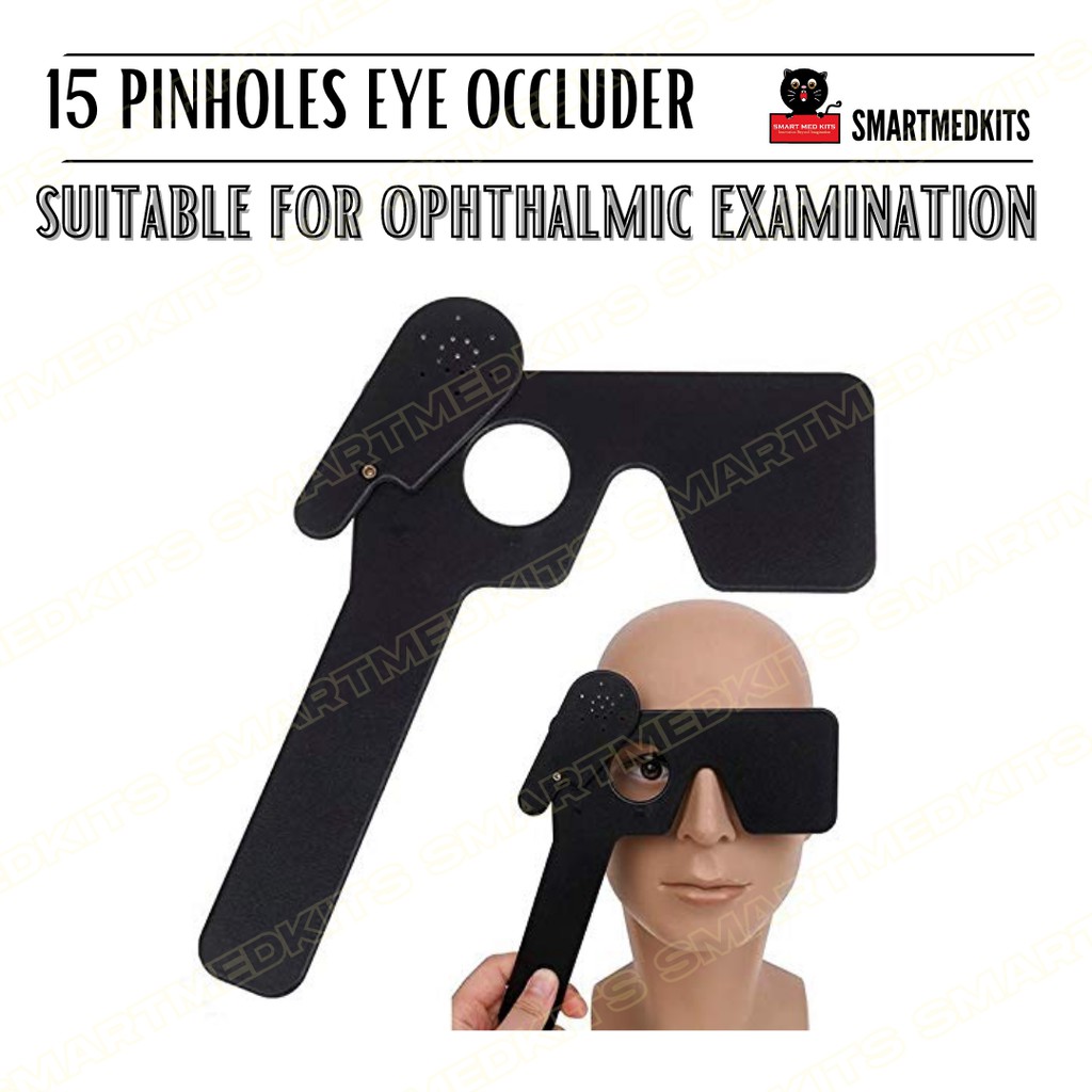 Professional Ophthalmic Lorgnette 15 Pinhole Black Plastic Vision Test ...