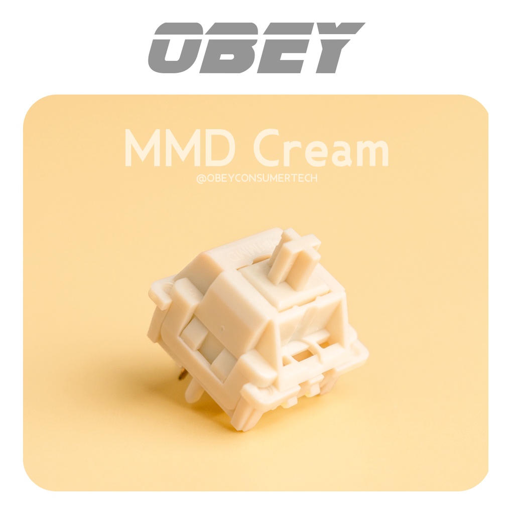 [𝙑3 𝘾𝙊𝙈𝙄𝙉𝙂] MMD Cream Keyboard Switch | Mechanical Keyboard Kit | Royal ...
