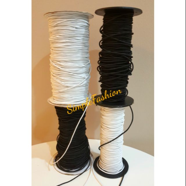 Round Elastic / Tali Getah Bulat (1mm - 4mm) | Shopee Malaysia