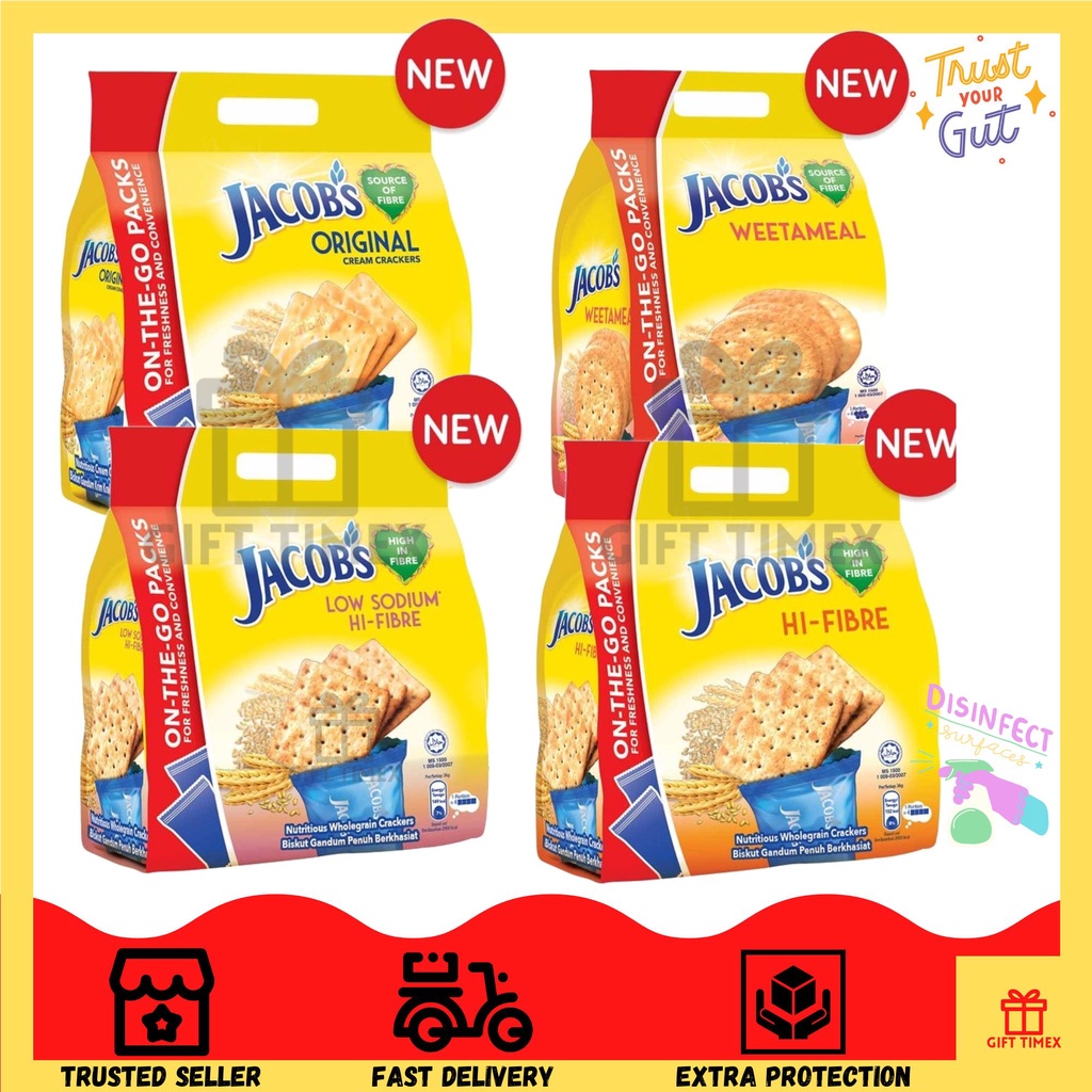 Jacob's Multipack x 1 [600g-Original/ 613.8g-Weetameal/ 612g -Hi-Fibre ...