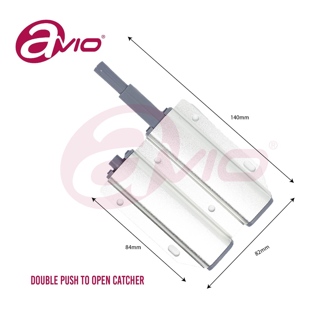 Avio Quality Double Push to Open Catcher/Magnetic Latch System Kitchen ...