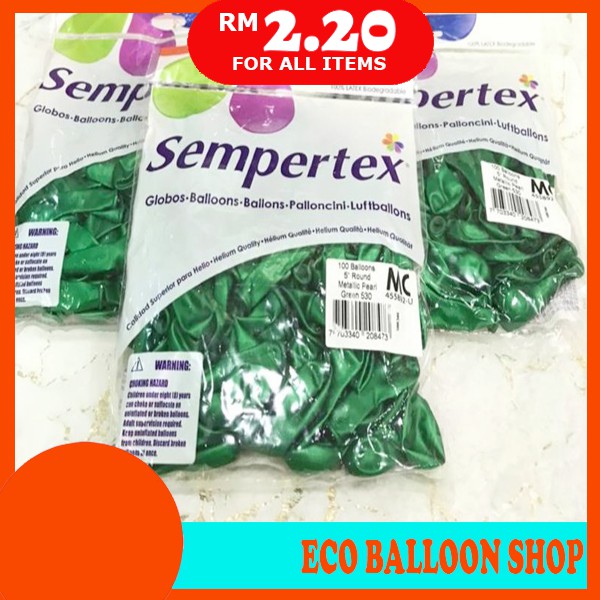 [5" SEMPERTEX METALLIC] 10PCS 5" METALLIC SEMPERTEX METALLIC LATEX ...