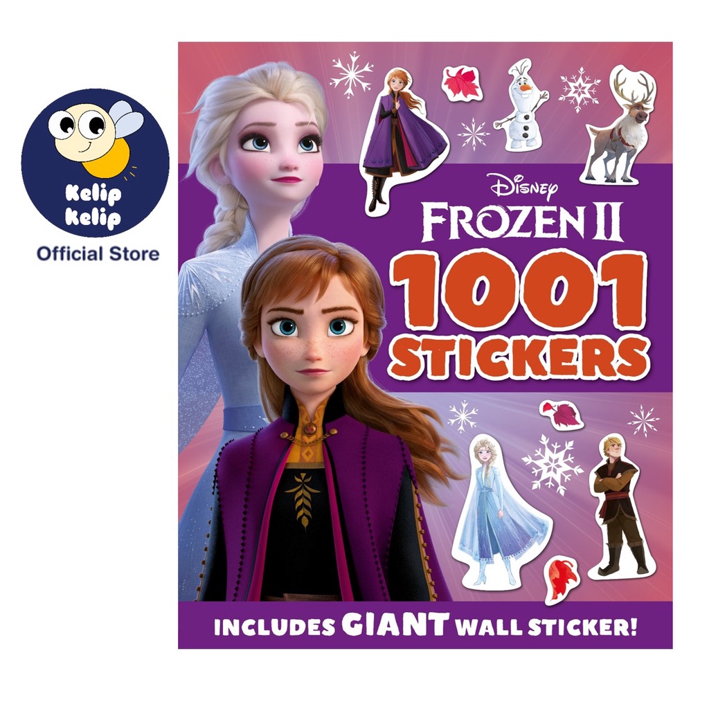 Disney Frozen 2 1001 Stickers Activity Book Giant Wall Sticker Puzzles ...