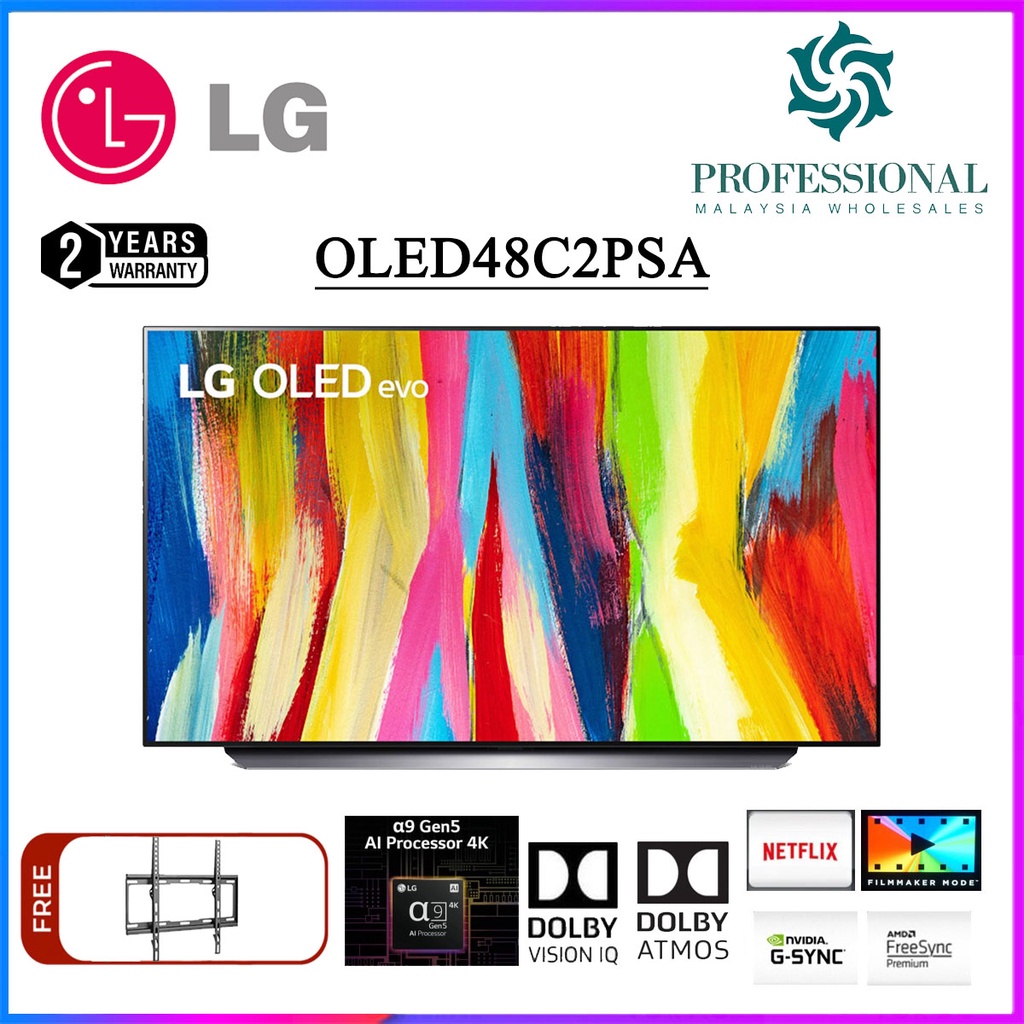LG C2 4K Smart OLED EVO 48”/ 65'' TV with AI ThinQ OLED48C2PSA ...