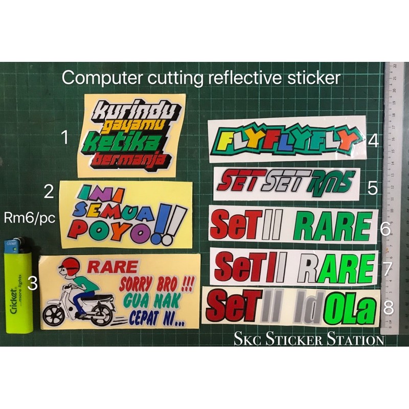 SetIIRare/Flyflyfly /Ini Semua Poyo/Set Idola Sticker Cutting ...