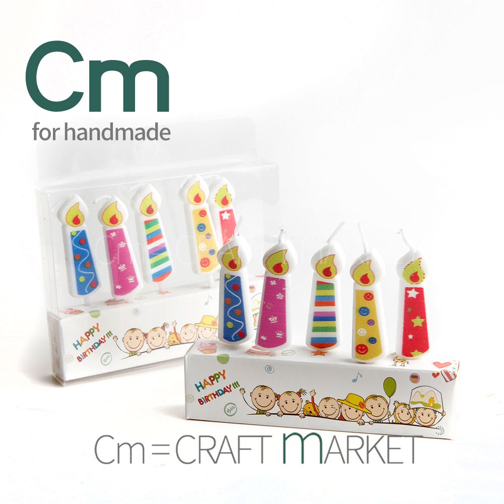 Childlike Candles Modeling Birthday 5pcs/Box Festive Party One Year Old ...