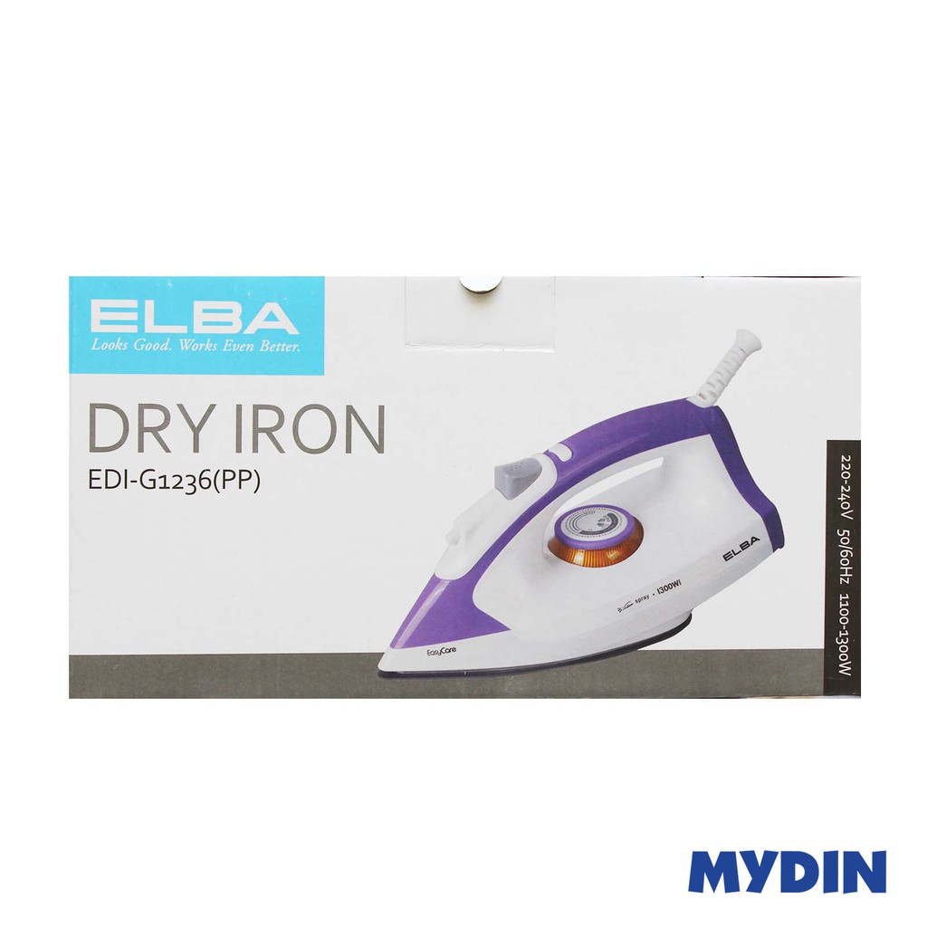 Elba Iron Dry EDI-G1236 | Shopee Malaysia