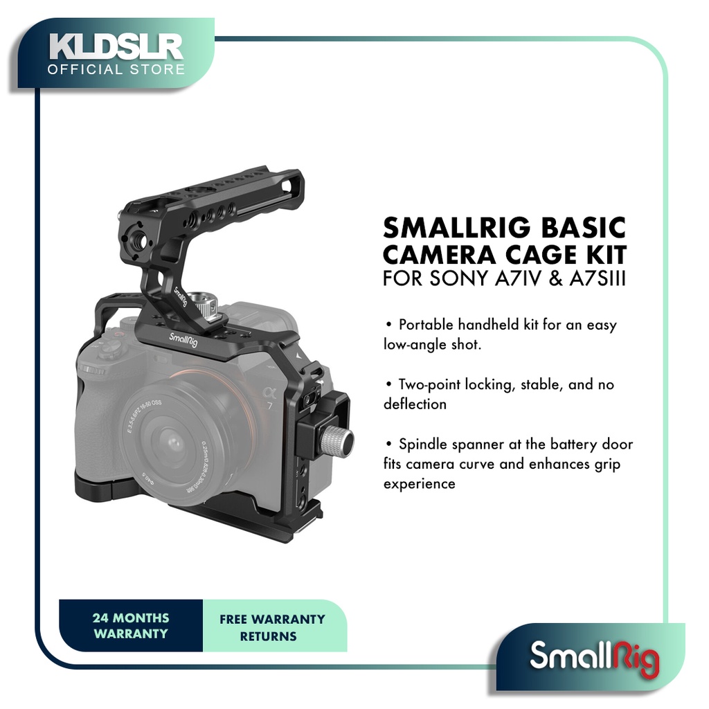 SmallRig 3668 Basic Camera Cage Kit for Sony A7IV & A7SIII | Shopee ...