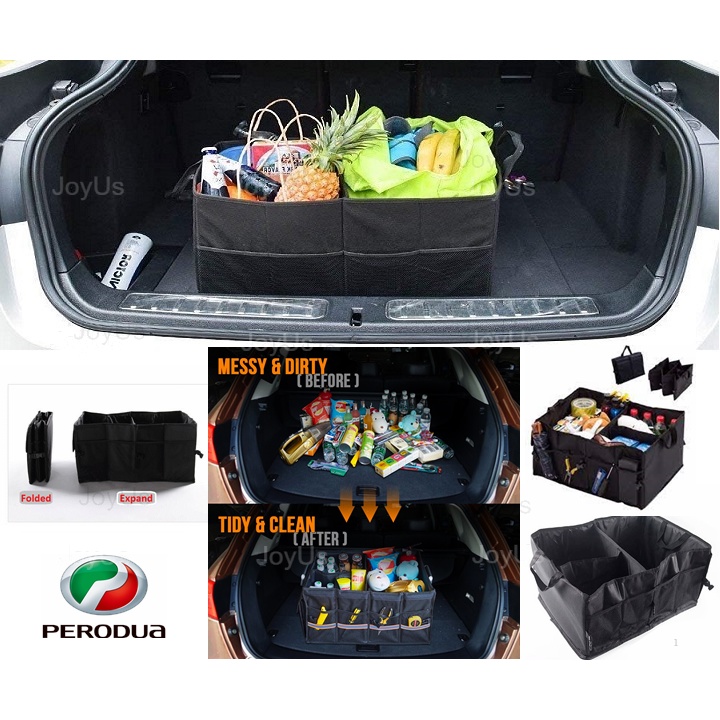 Perodua Myvi Car Boot Storage Bag Multiple Compartments Storage Bag and ...