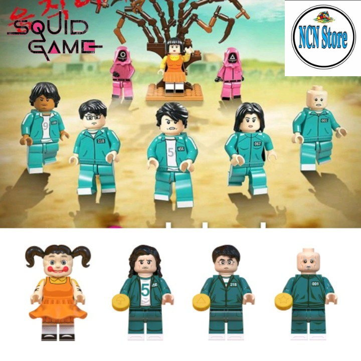 Lego squid game character assembly toy model | Shopee Malaysia