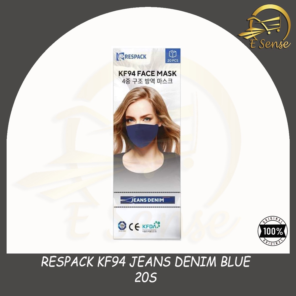 [E SENSE] RESPACK KF94 JEANS DENIM BLUE-20S | Shopee Malaysia